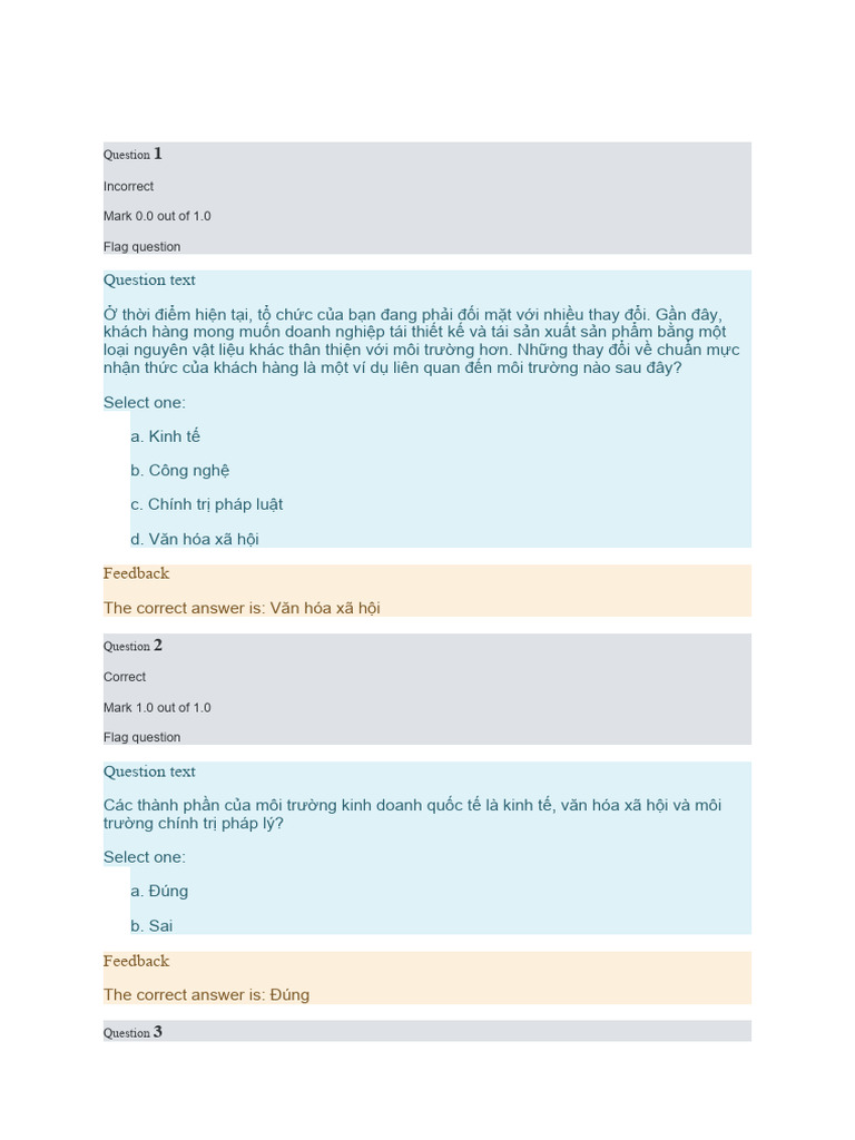 Question Text: Feedback | PDF