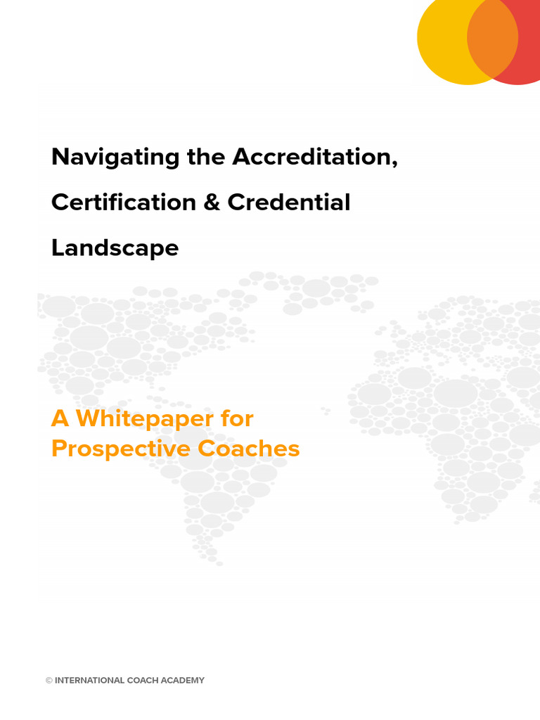 Certification & Credential Whitepaper | PDF | Professional ...