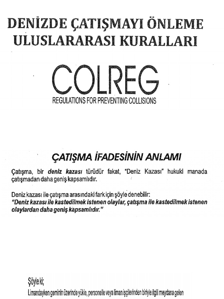 Colreg | PDF