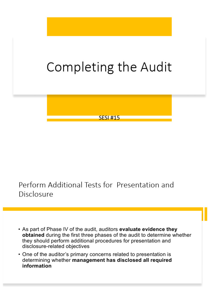 AKSA Sesi15 Completion | PDF | Financial Audit | Audit