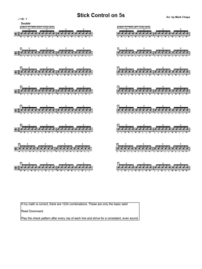 5s Stick Control | PDF