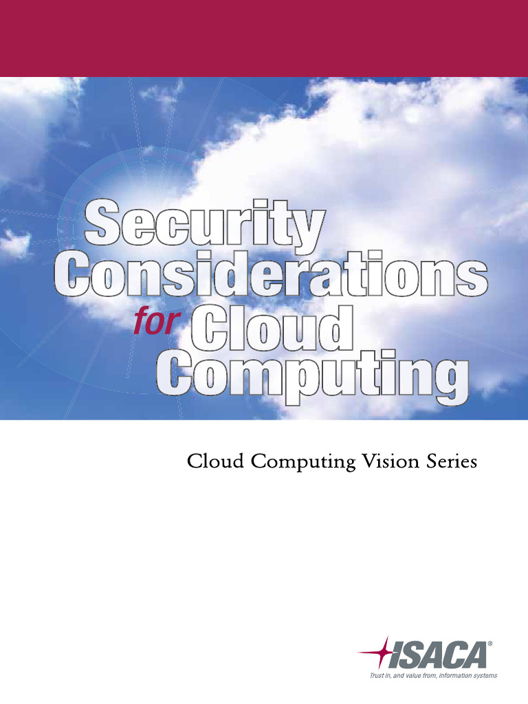 Security Considerations Cloud Computing WHP Eng 0912 | PDF | Cloud Computing | Software As A Service