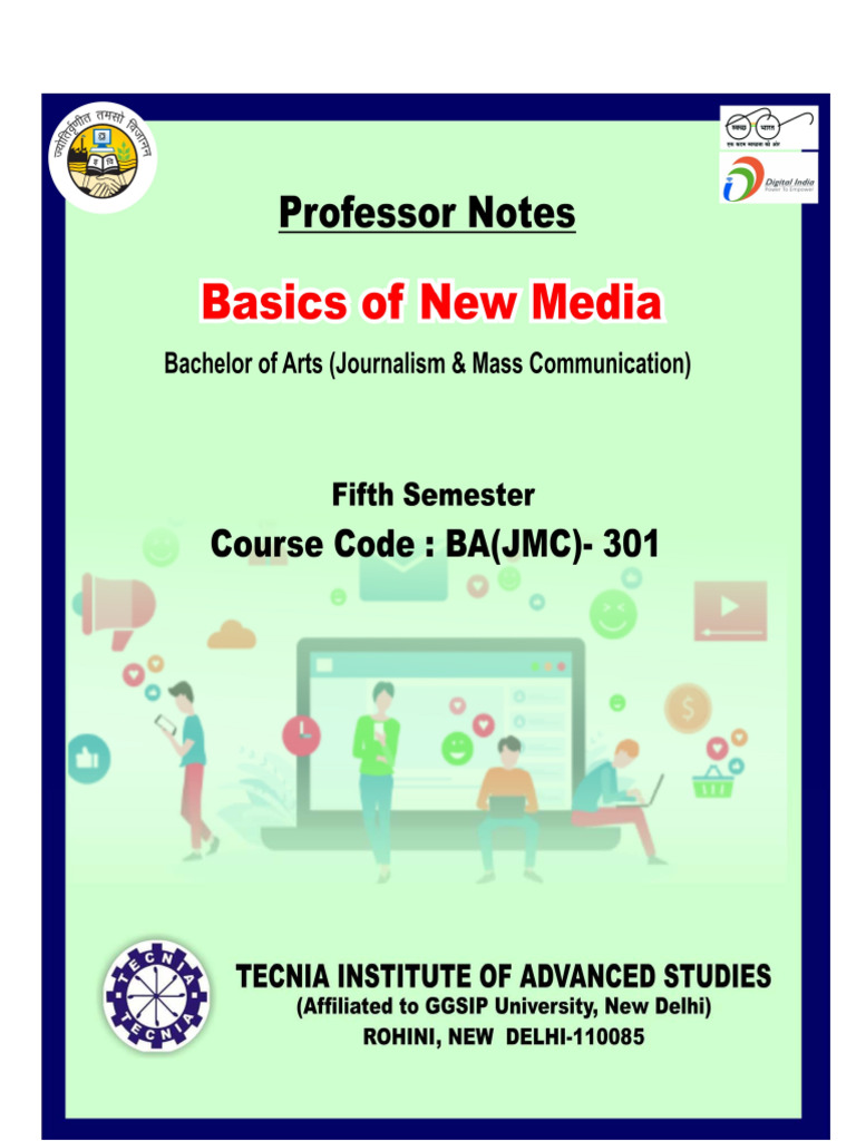 Notes - BAJMC-301 - Basics of New Media - Unit-I | PDF | Blog ...