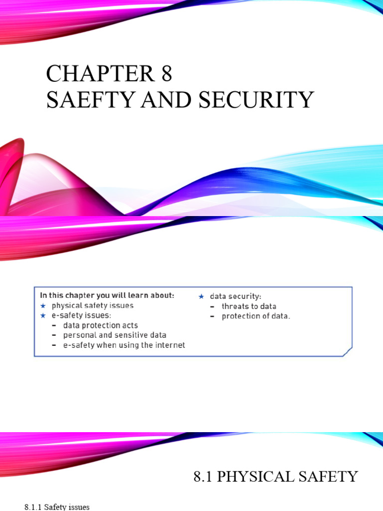 Chapter 8 - Safety and Security 2 | PDF