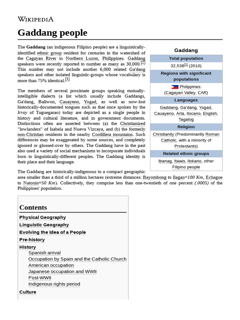 Gaddang People | PDF