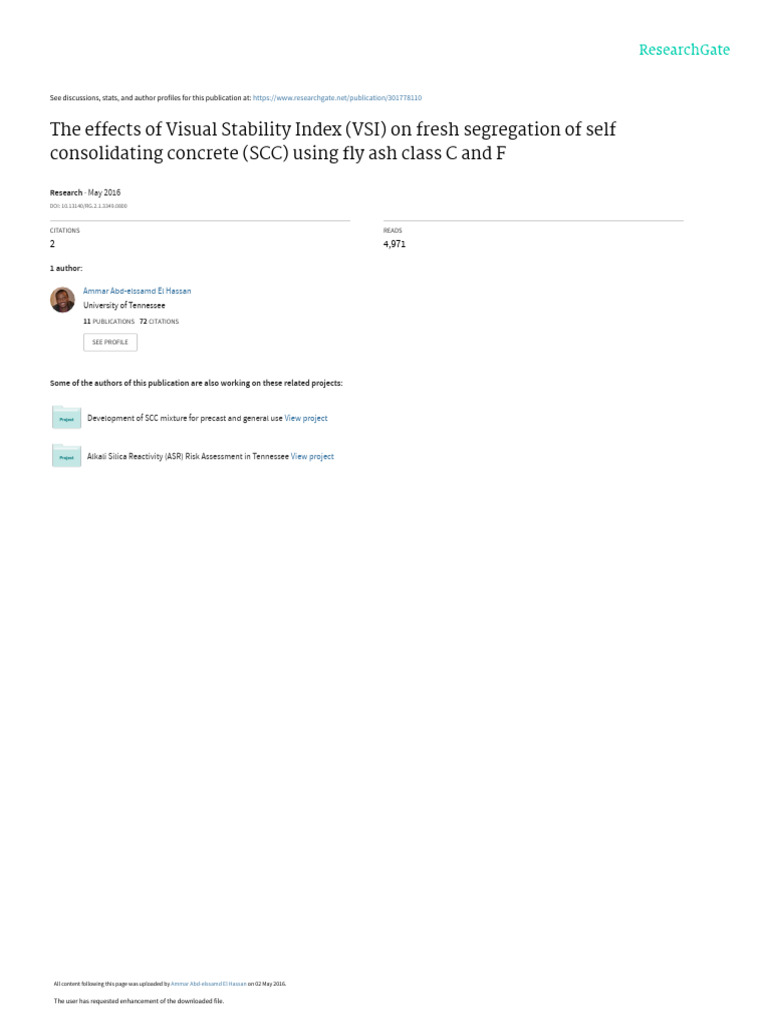 VSI Effects on SCC Segregation | PDF | Concrete | Construction Aggregate