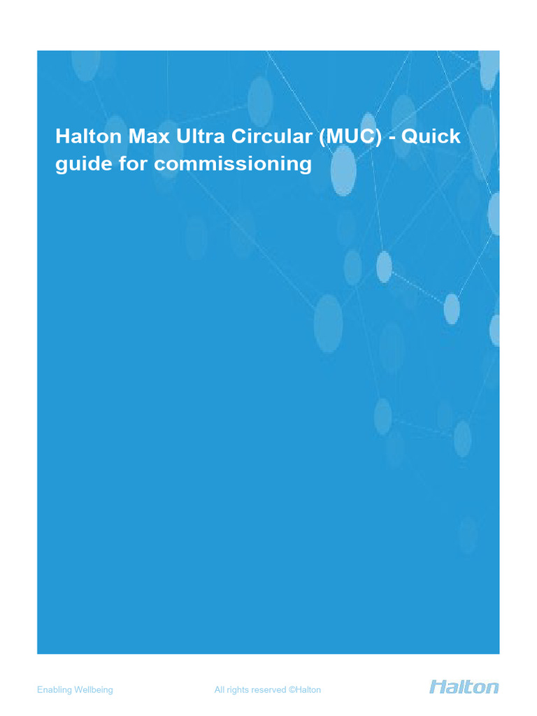 Halton Max Ultra Circular MUC Quick Guide For Commissioning v2 0 en ...