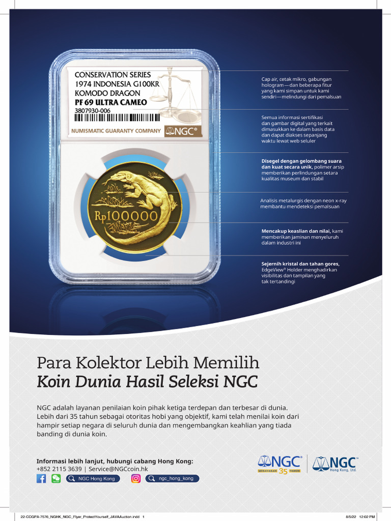 23-CCGPA-7576b NGHK NGC Flyer ProtectYourself JAVAAuction HR | PDF