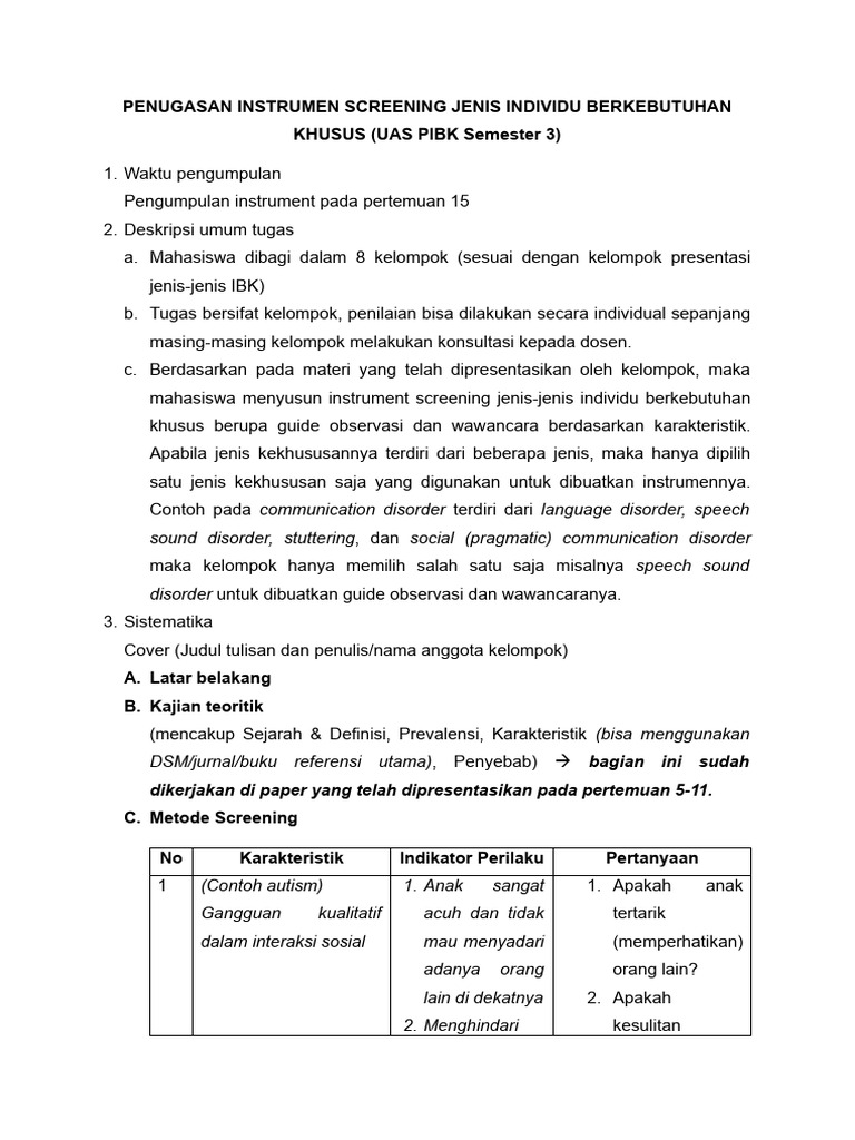 Deskripsi Tugas UAS | PDF | Karier & Perkembangan