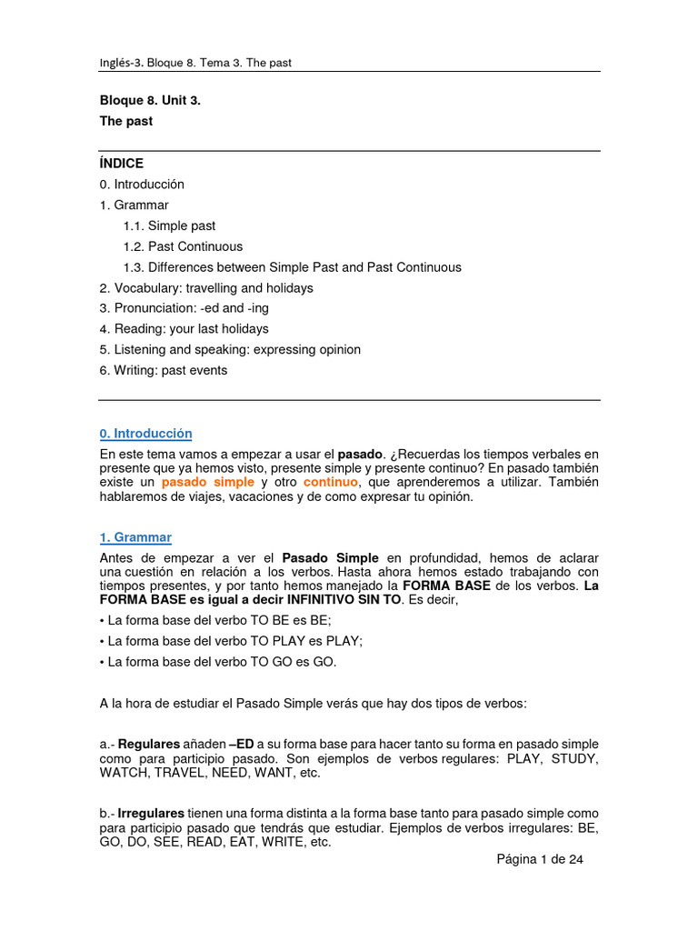 Acing 3 Bloque 08 Tema 3 Imprimible | PDF