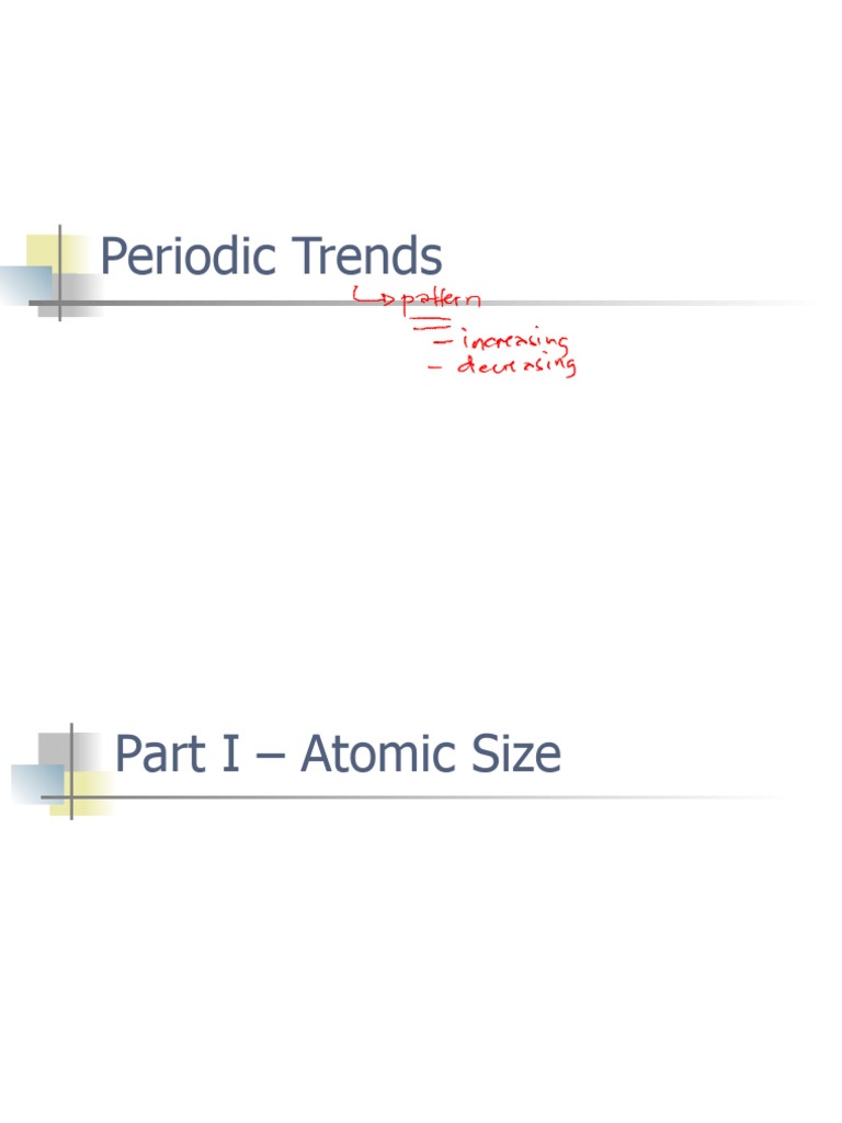 Periodic Trends | PDF