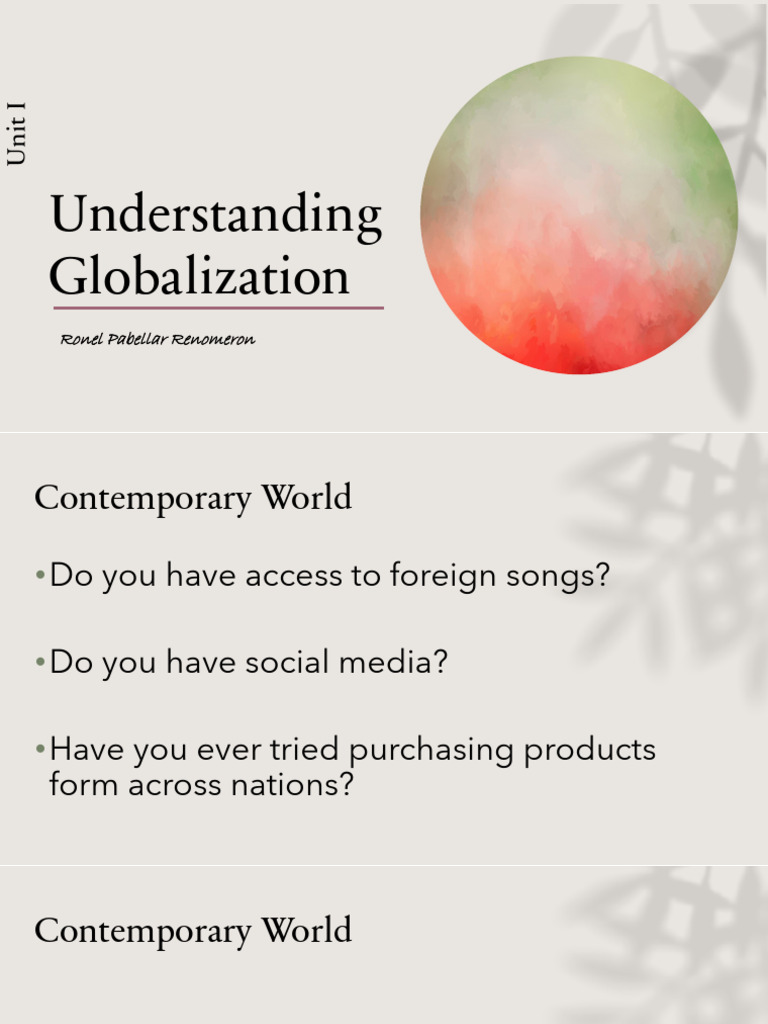 Understanding Globalization | PDF