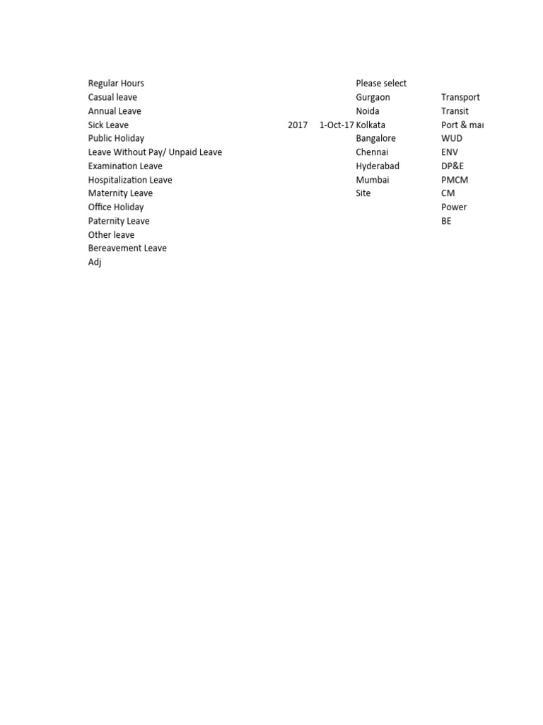 Manual Timesheet | PDF | Labor Relations | Industrial Relations