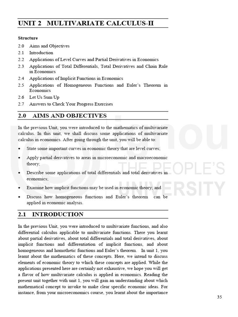 Unit 2 | PDF | Derivative | Function (Mathematics)