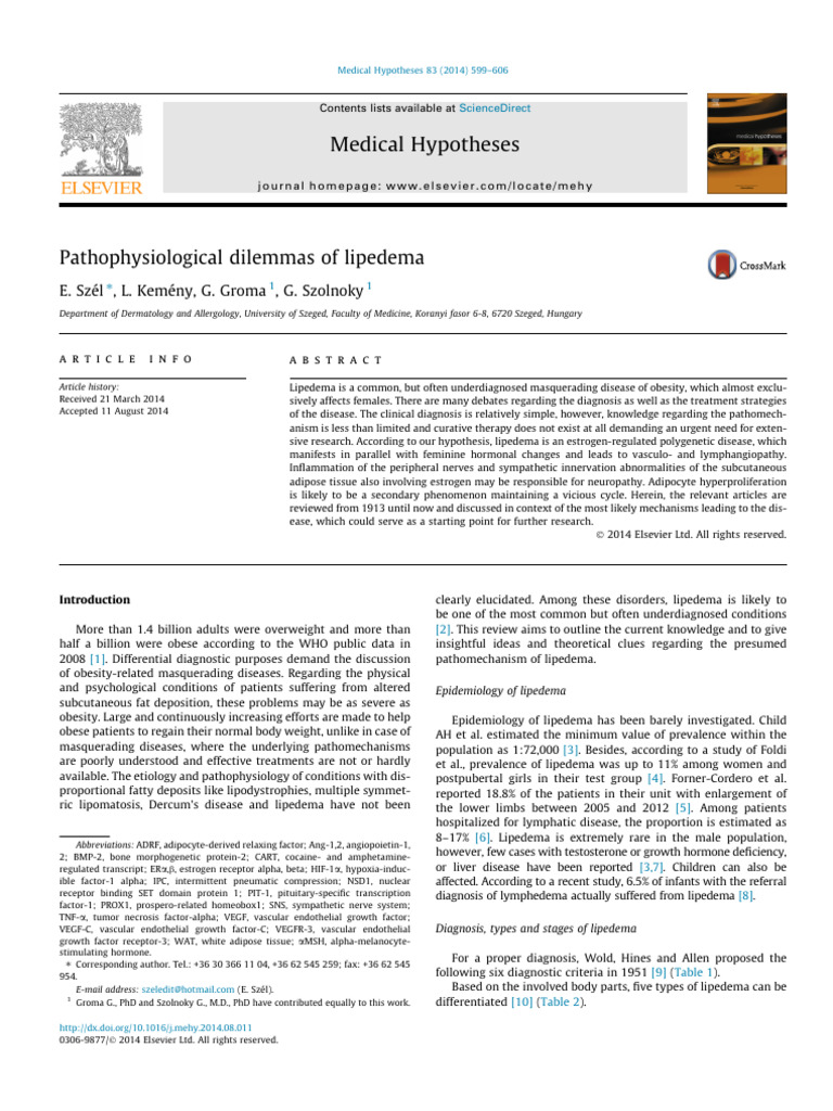Patologia Do Lipedema | PDF