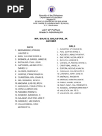 Class List 2025-2026 Complete Names | PDF