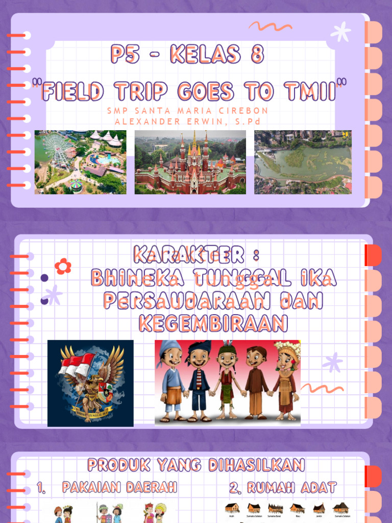 Project P5 Field Trip Goes To Tmii | PDF