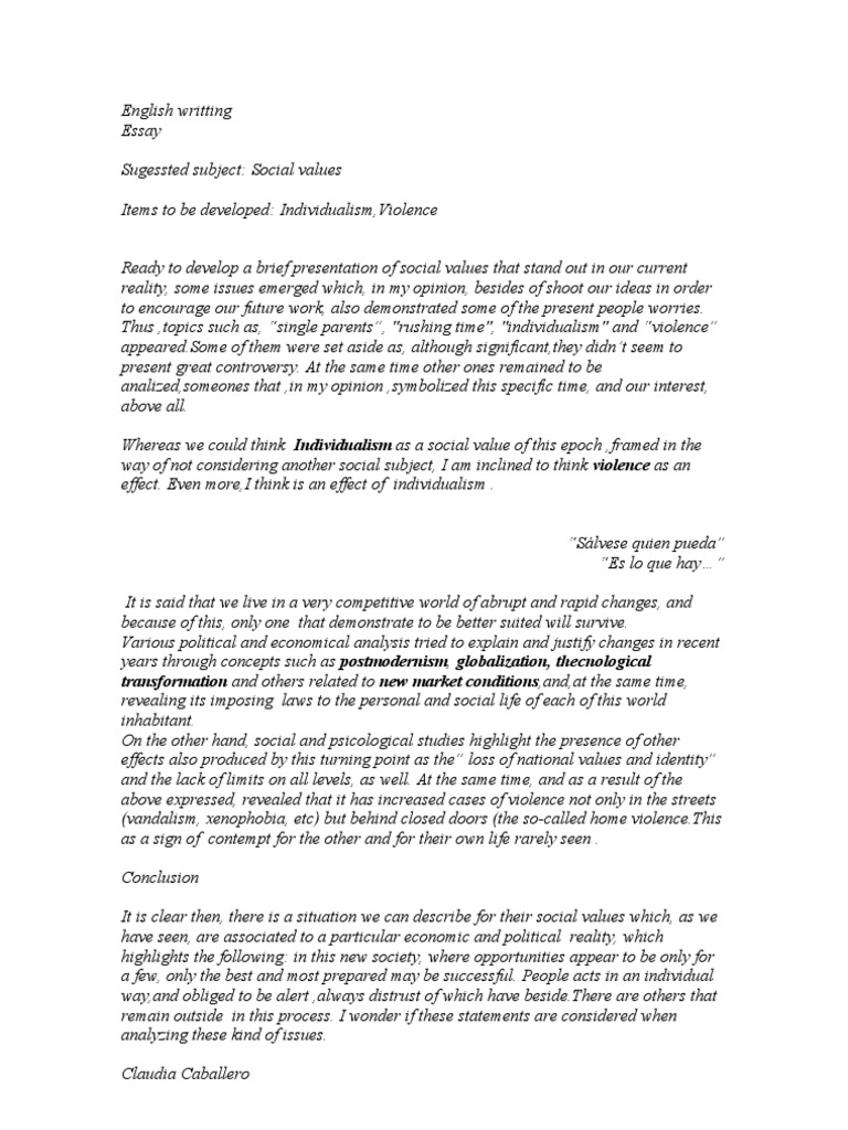 English Writting | PDF | Social Science