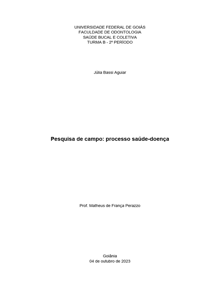 Entrevista - Saúde Bucal e Coletiva | PDF