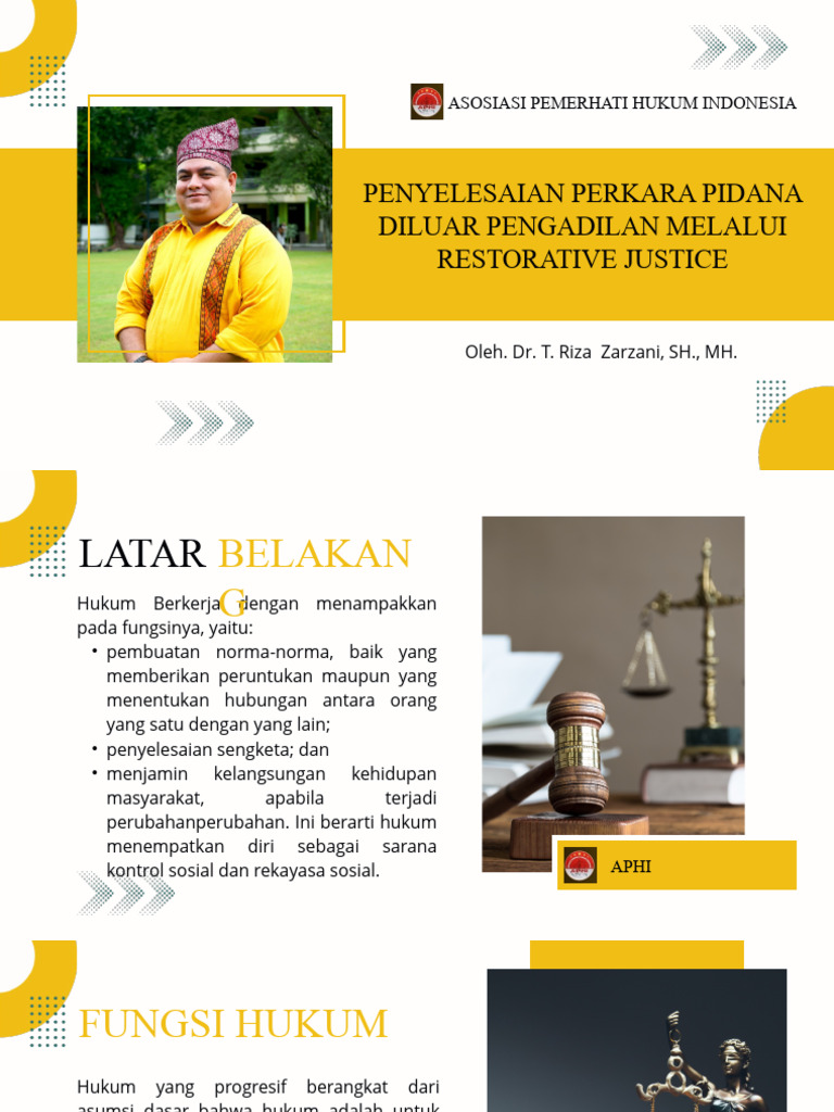 Penyelesaian Perkara Pidana Diluar Pengadilan Melalui Restorative Justice | PDF