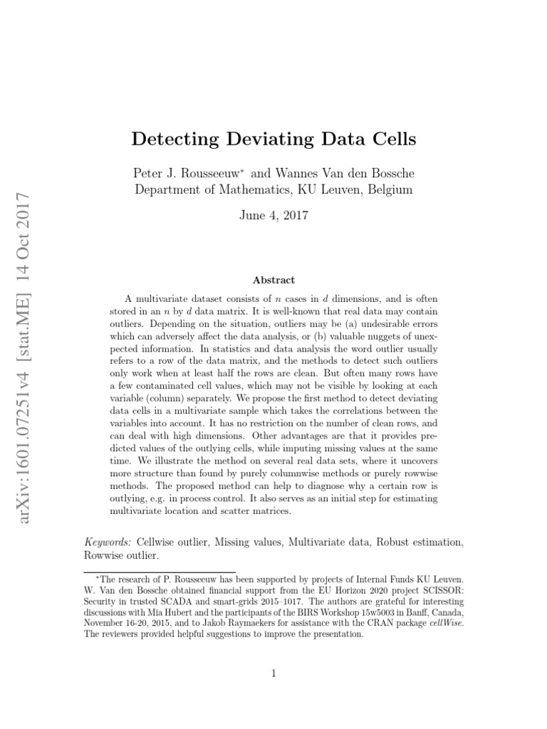 Detecting Deviating Data Cells | PDF