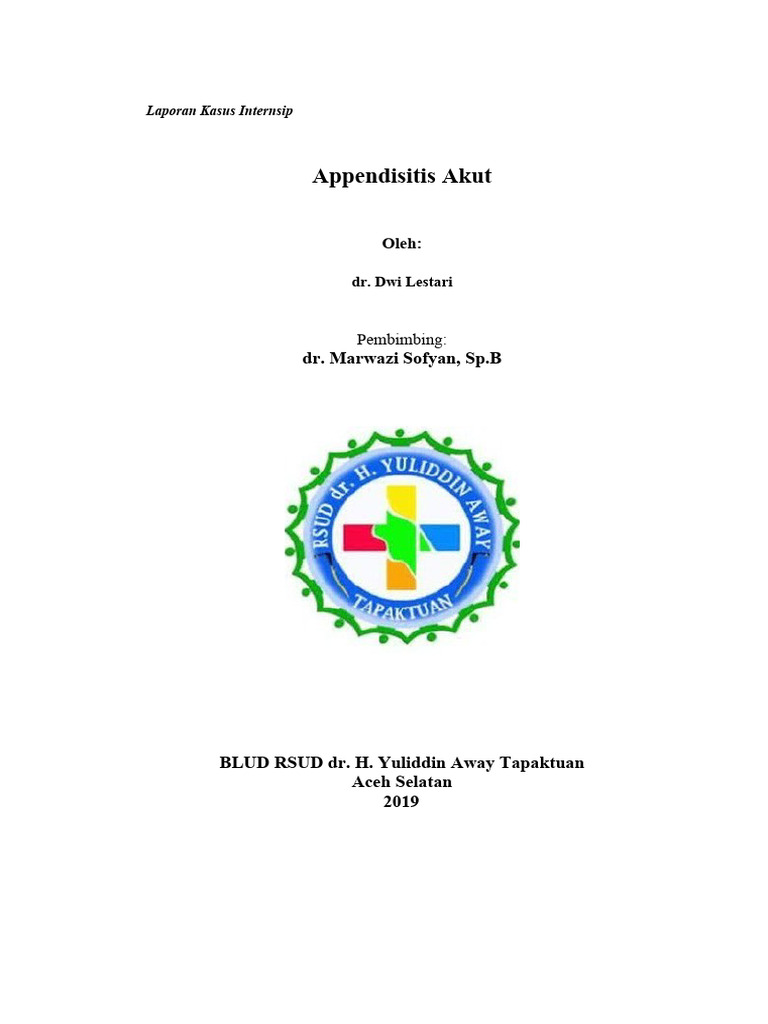 Internship Case Report Dwi | PDF | Pengembangan Diri