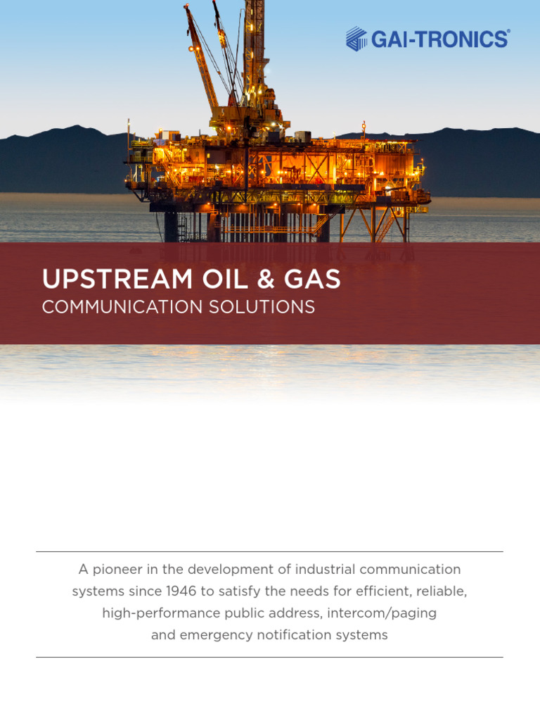 Upstream Oil & Gas App Brochure (Offshore, Land) - PUB 200402 | PDF