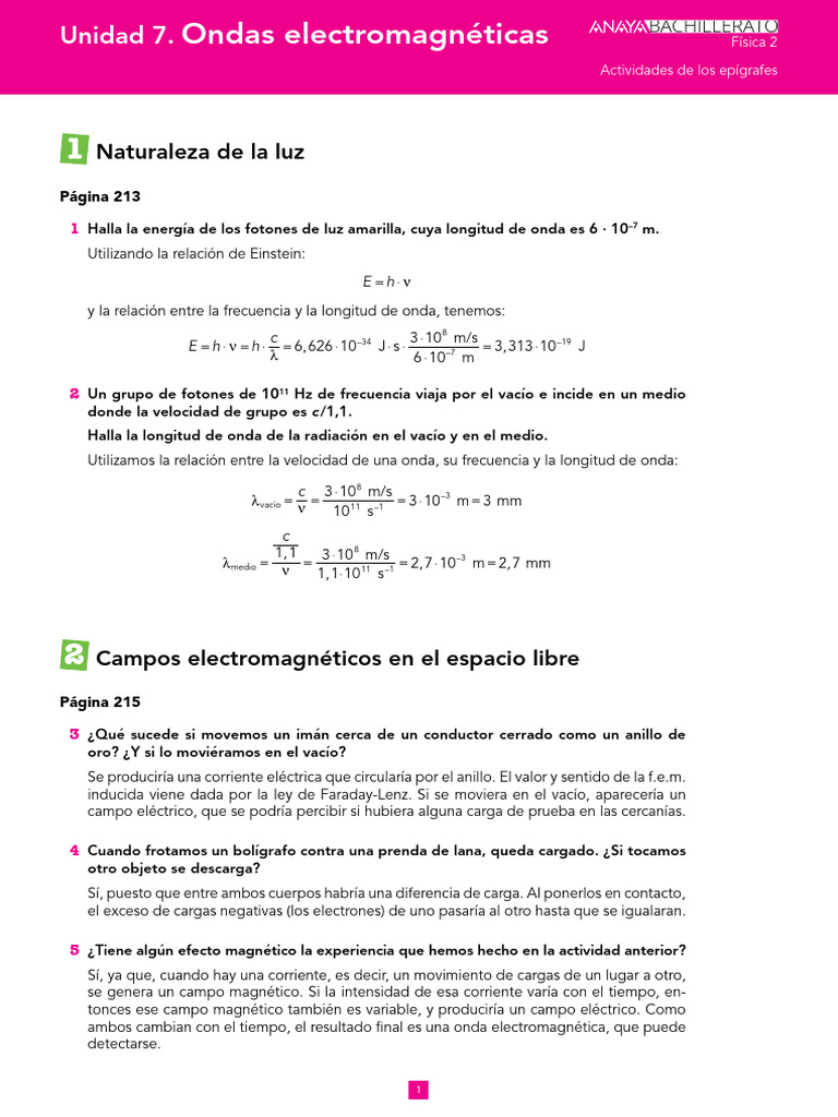 Tipos y propiedades de ondas electromagnéticas | PDF | Olas | Radiación ...