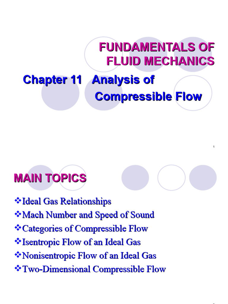CHAP11 Compressible Flow | PDF