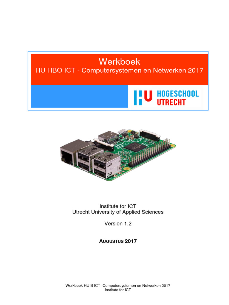 Werkboek HU B ICT - Computersystemen en Netwerken 2017 v1.3 | PDF