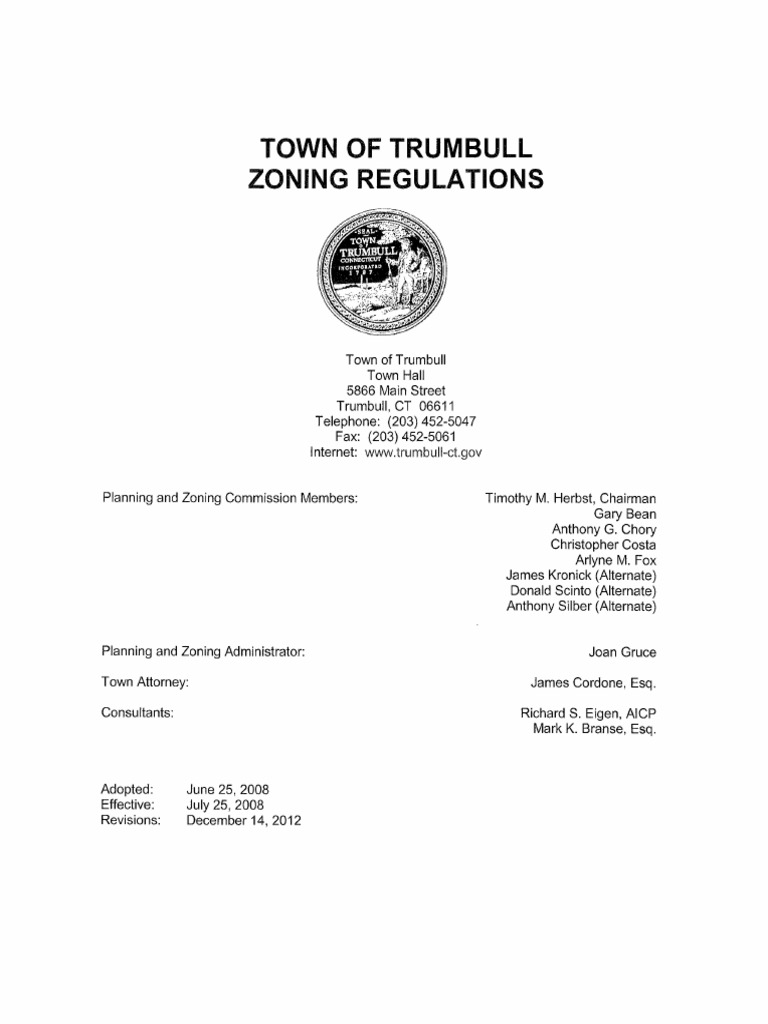 Trumbull Zoning Regulationspdf | PDF