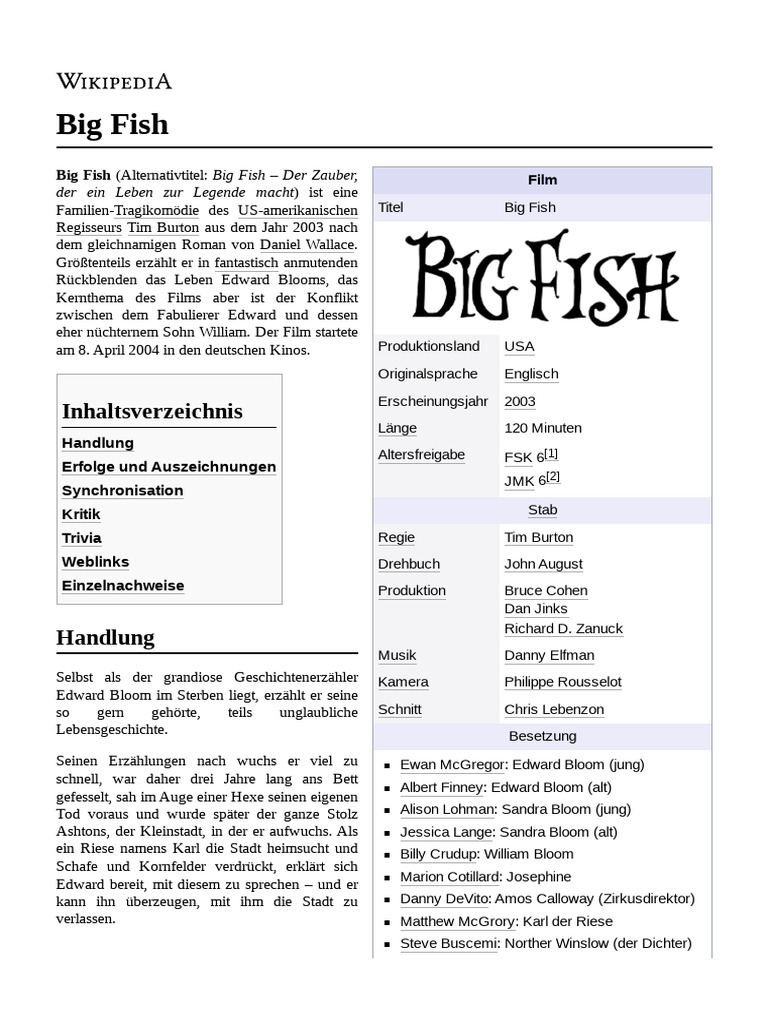 Big Fish | PDF