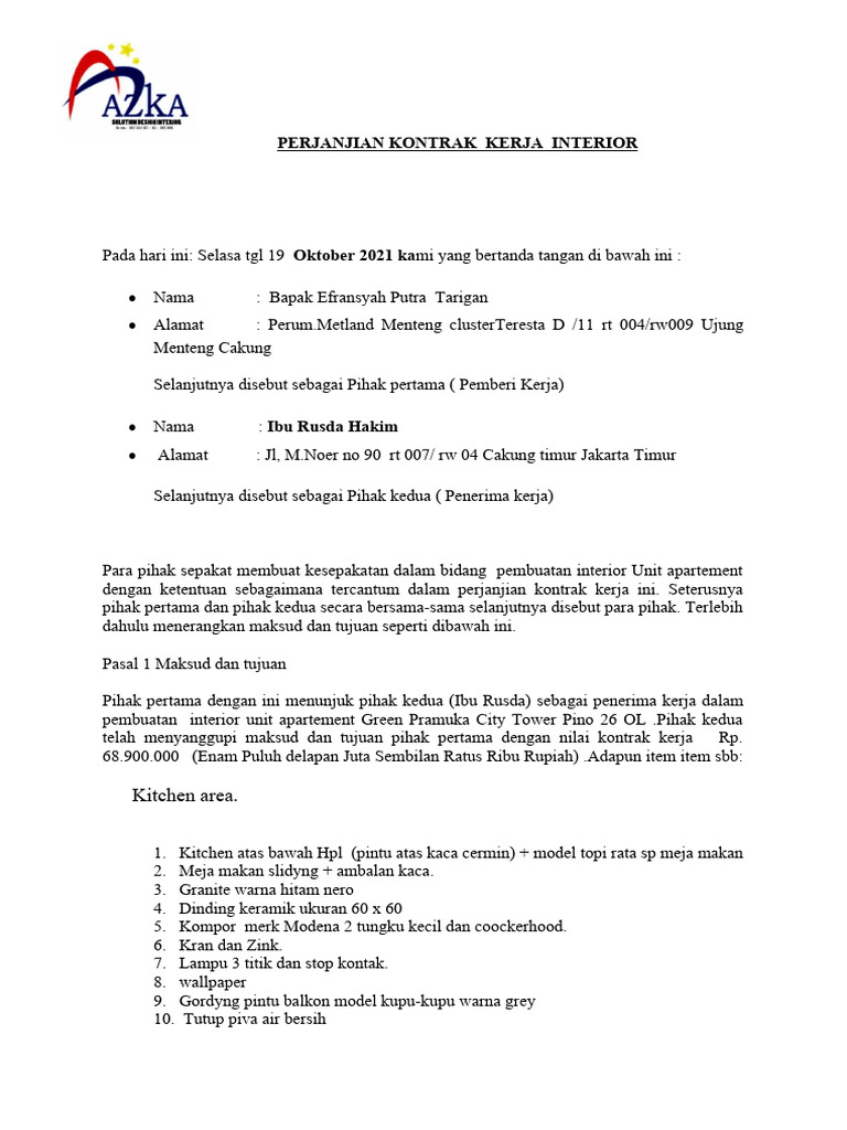 SPK Efransyah Pino 26 OL R2 | PDF