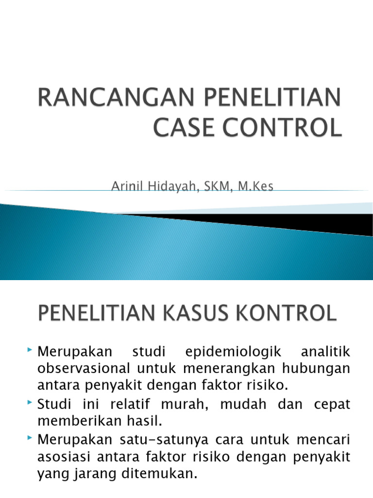 Desain Penelitian Case Control | PDF | Pengembangan Diri