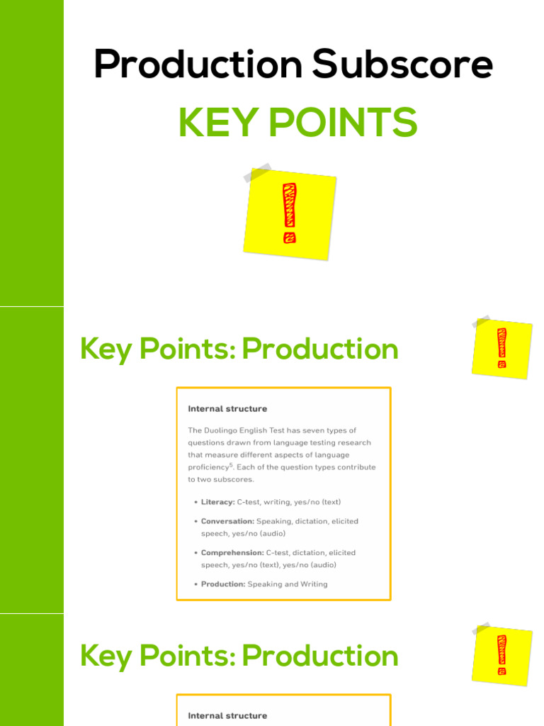Production Score | PDF