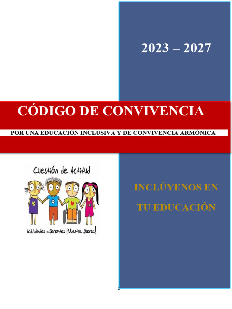 Código De Convivencia Pdf Enseñando La Resolución De Conflictos