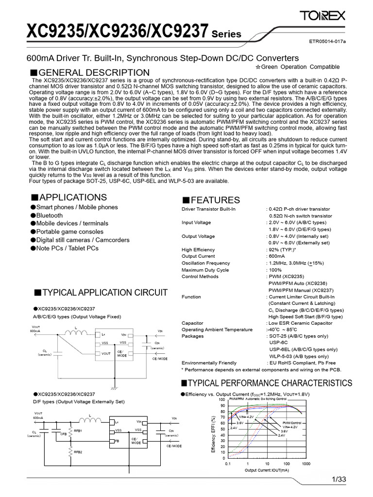 XC 9235 | PDF | Mosfet | Transistor