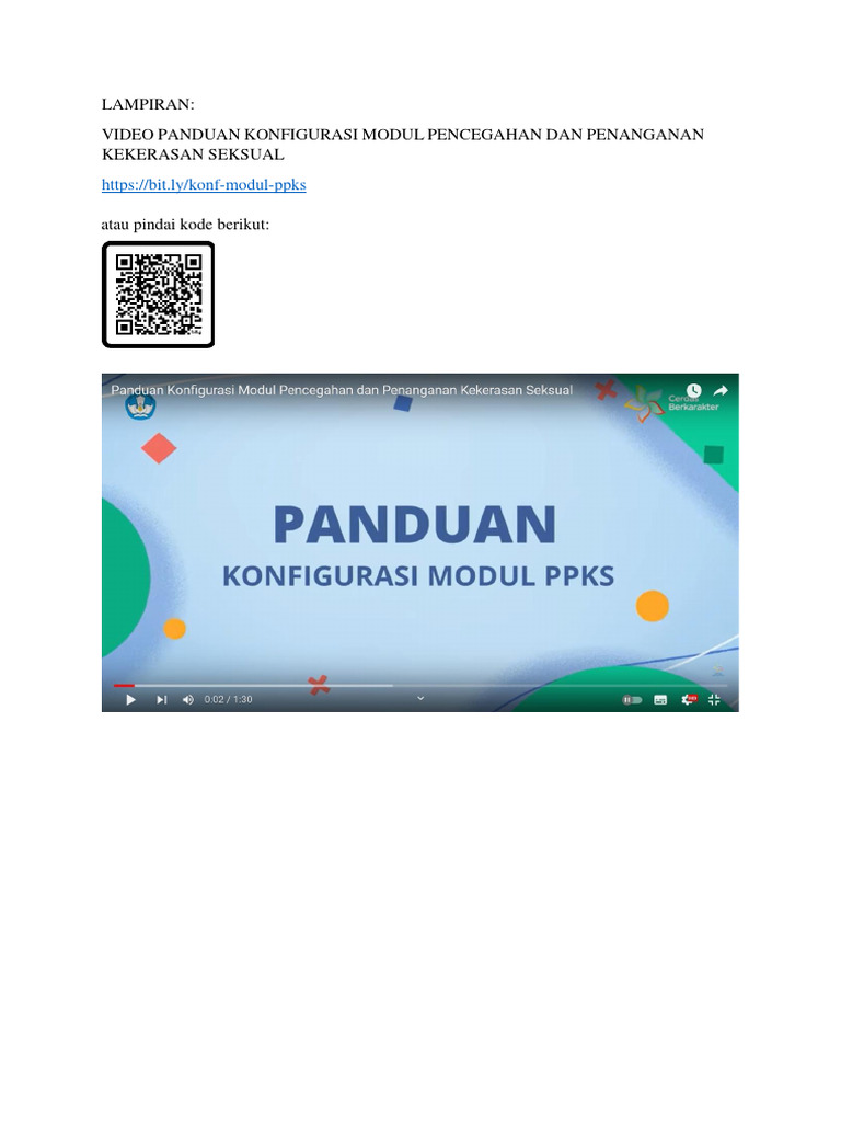 Lampiran Surat Modul PPKS Mahasiswa PTN Vokasi Di Spada Indonesia | PDF | Pengembangan Diri