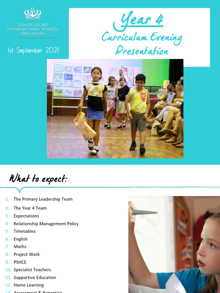 Year 4 Curriculum Evening 2021 | PDF