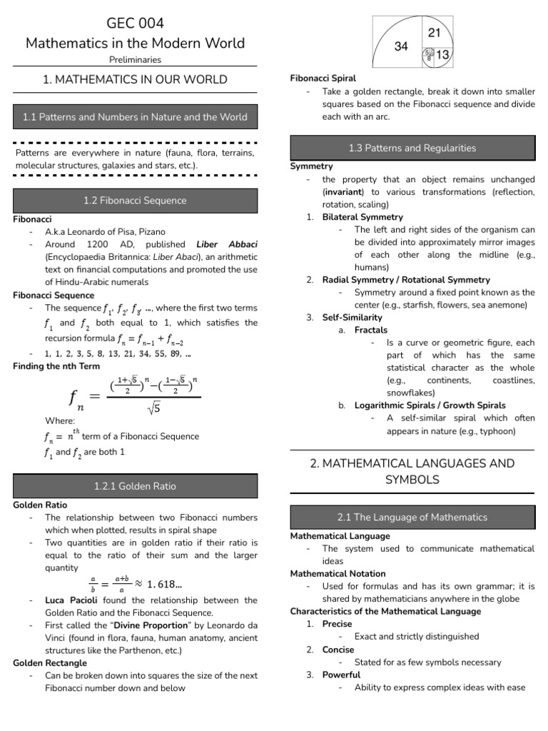 Math in The Modern World | PDF