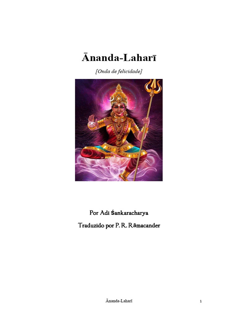 Ananda-Lahari (Ondas de Felicidade) | PDF