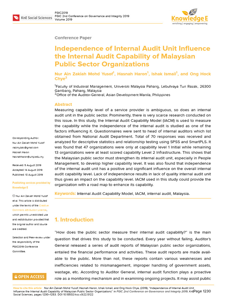 Case 02 IA and PPL Management in Malaysia | PDF | Internal Audit | Audit