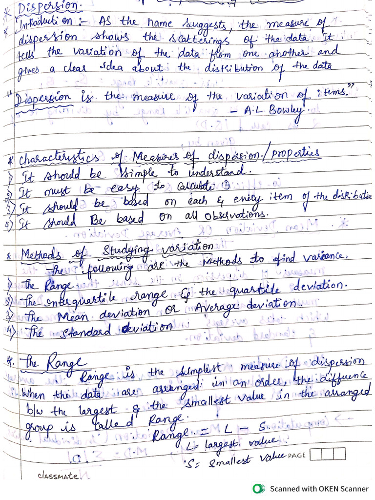 Dispersion Notes | PDF