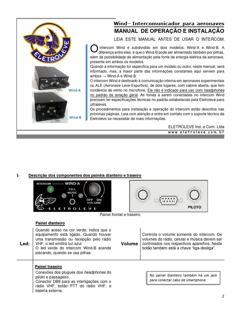 Wind - Manual Do Intercom | PDF