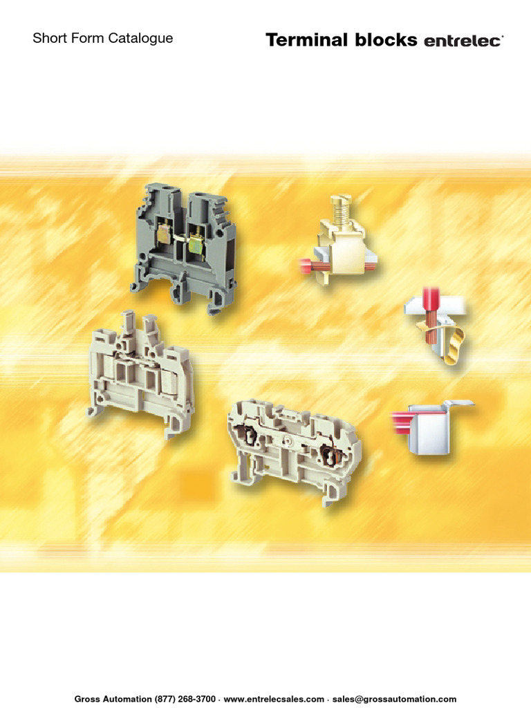 Catalogo ENTRELEC Bornes | PDF | Switch | Fuse (Electrical)