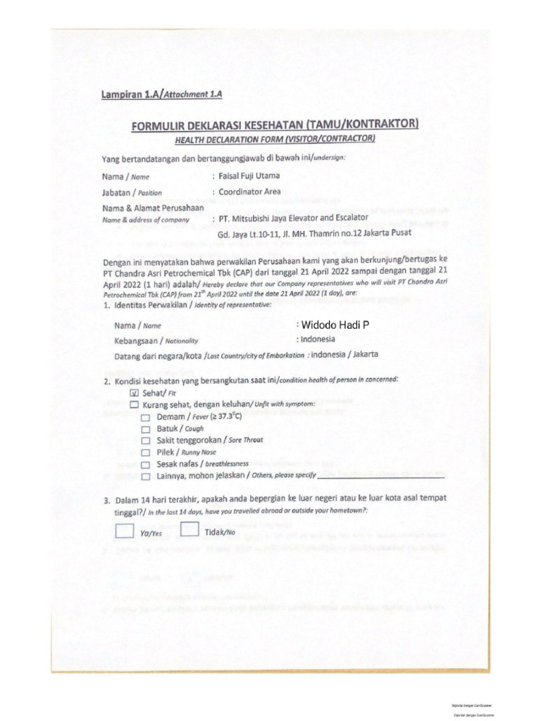 Lampiran 1.AAttachment 1.a | PDF