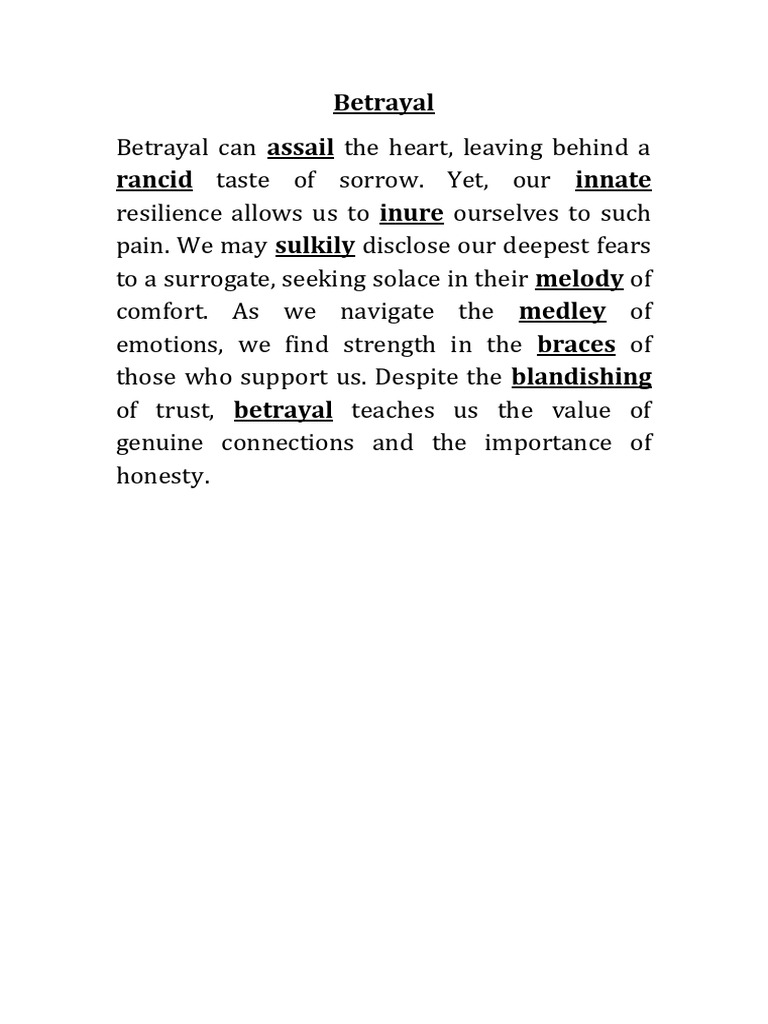 Understanding Betrayal and Resilience | PDF