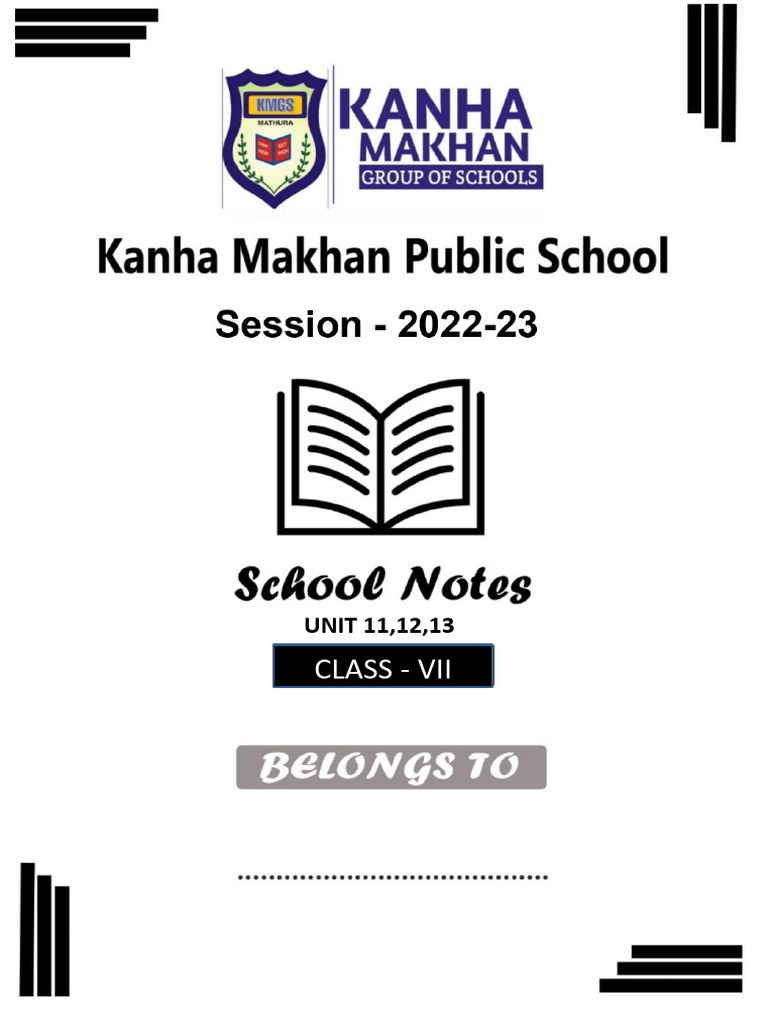 Class 7 Complete Merge Notes | PDF