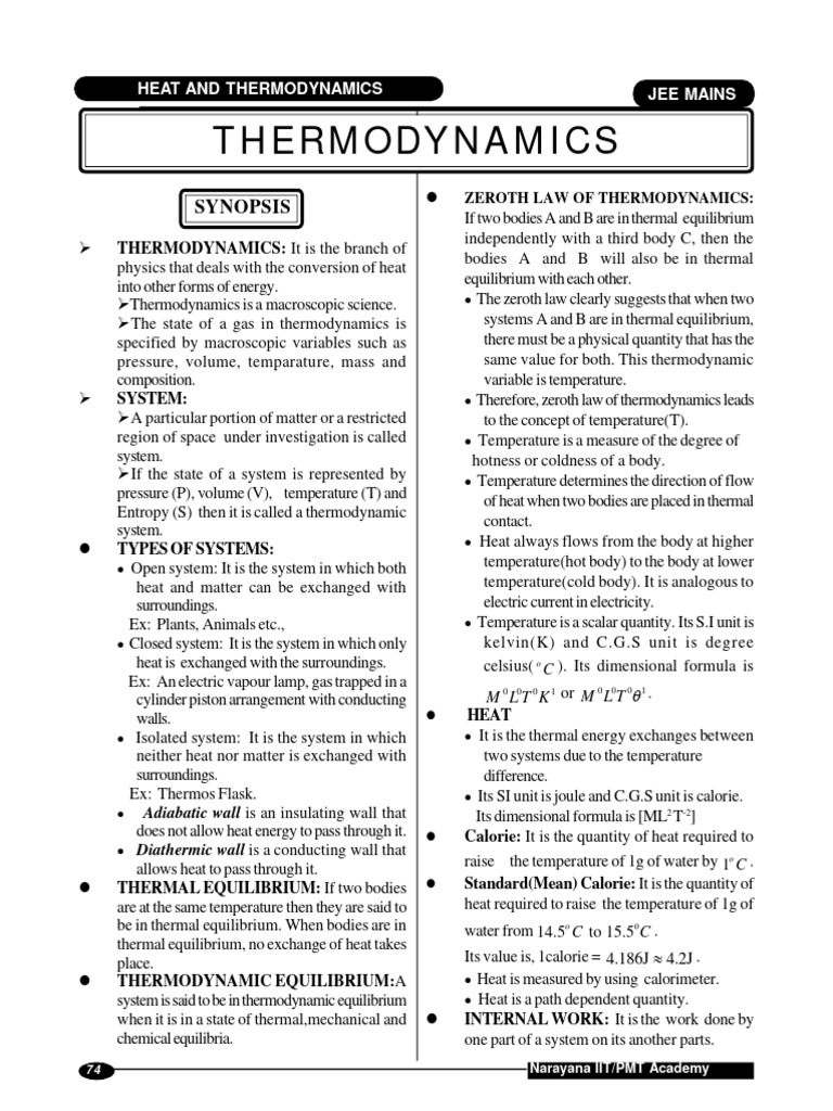 Thermodynamics: Heat and Work Concepts | PDF | Heat | Gases