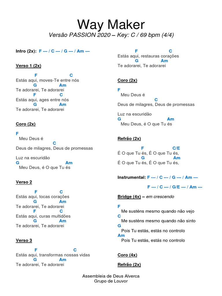 Way Maker - C | PDF